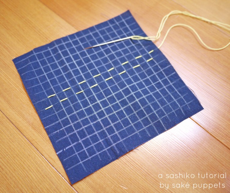 Hitomezashi sashiko: a tutorial – Saké Puppets